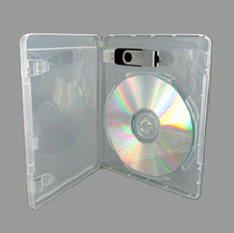 BOITIER BLU-RAY 1USB + 1DVD SUPER CLEAR 14MM BOOKLET CLIPS - BOITIERS ...