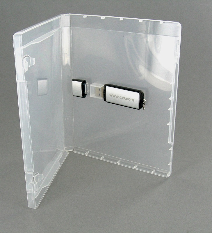 BOITIER BLU-RAY 1 USB SUPER CLEAR 14MM BOOKLET CLIPS - BOITIERS USB ...